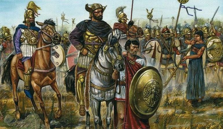 Today, 2,239 years ago, Hannibal Barca met the Roman army on the plains ...