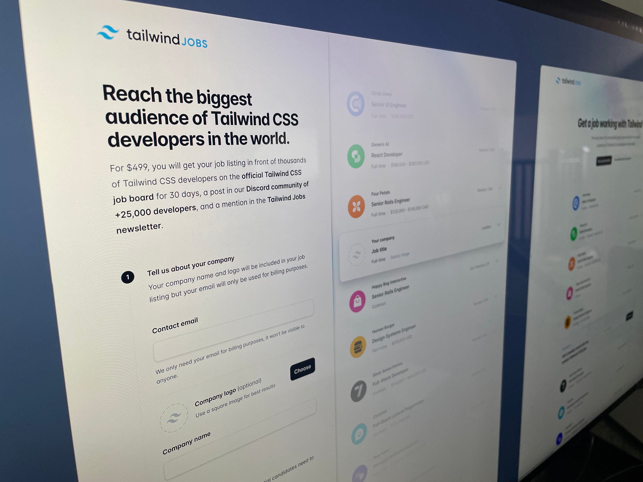 Adam Wathan on Twitter: "Next week we're launching the official Tailwind CSS job board! 🥳 Really ...