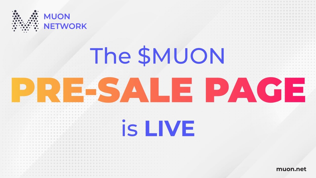 Muon Network ~ μ on Twitter: "The $MUON pre-sale page is live! 🎉 Community members can now ...