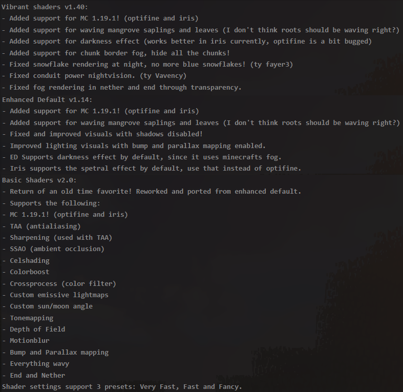 Sildur On Twitter All Updates Are Now Live On Curseforge Basic