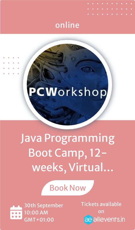 pcworkshops_UK on Twitter: "Learn all about Java with us at our Boot Camp. We have great tutors ...