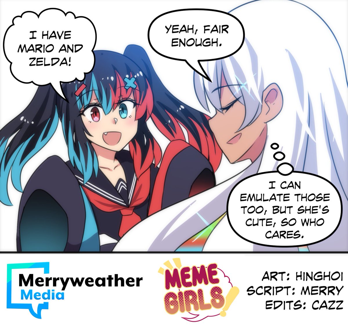 Merryweather Media on Twitter: "RT @MemeGirlsStudio: Nintendo Switch-Chan & PC!"