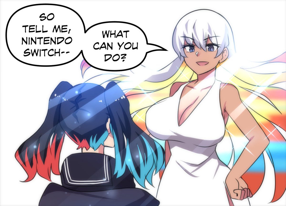 Merryweather Media on Twitter: "RT @MemeGirlsStudio: Nintendo Switch-Chan & PC!"