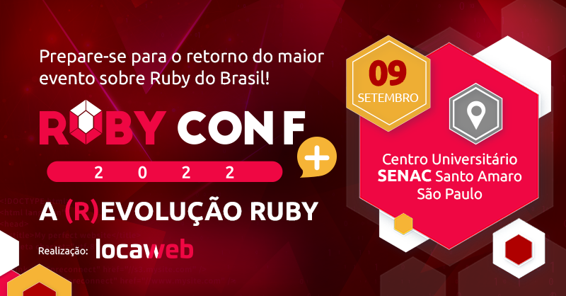 Campus Code on Twitter: "A RubyConf 2022, um dos maiores eventos de tecnologia do Brasil, vai ...