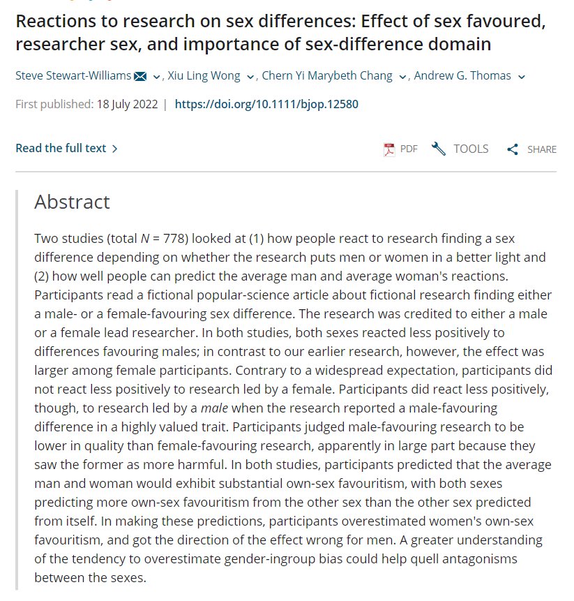Steve Stewart Williams On Twitter And Another New Paper Reactions To