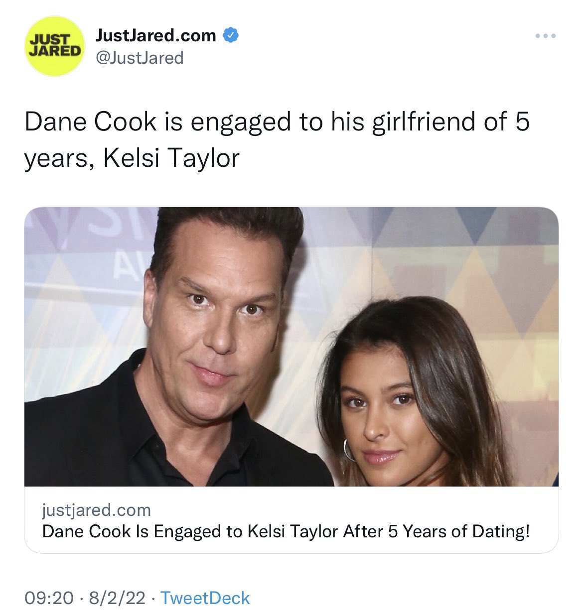 Dane Cook And Girlfriend 2022