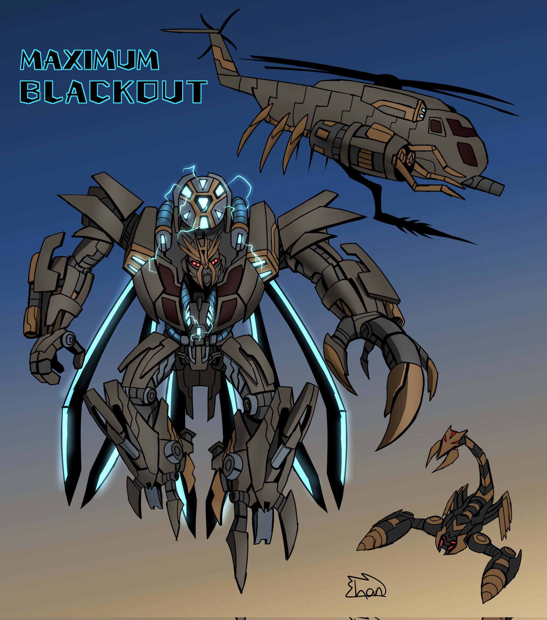 Blackout And Grindor Transformers