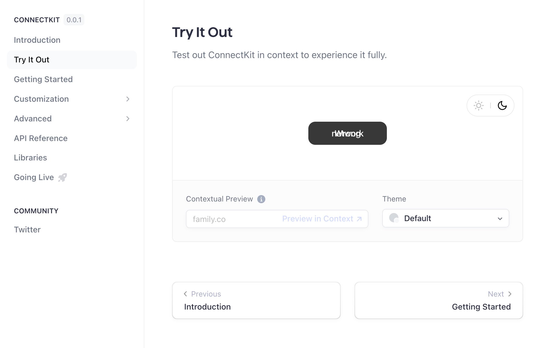 Family on Twitter: "Hello! Today we're introducing ConnectKit, a powerful React component ...