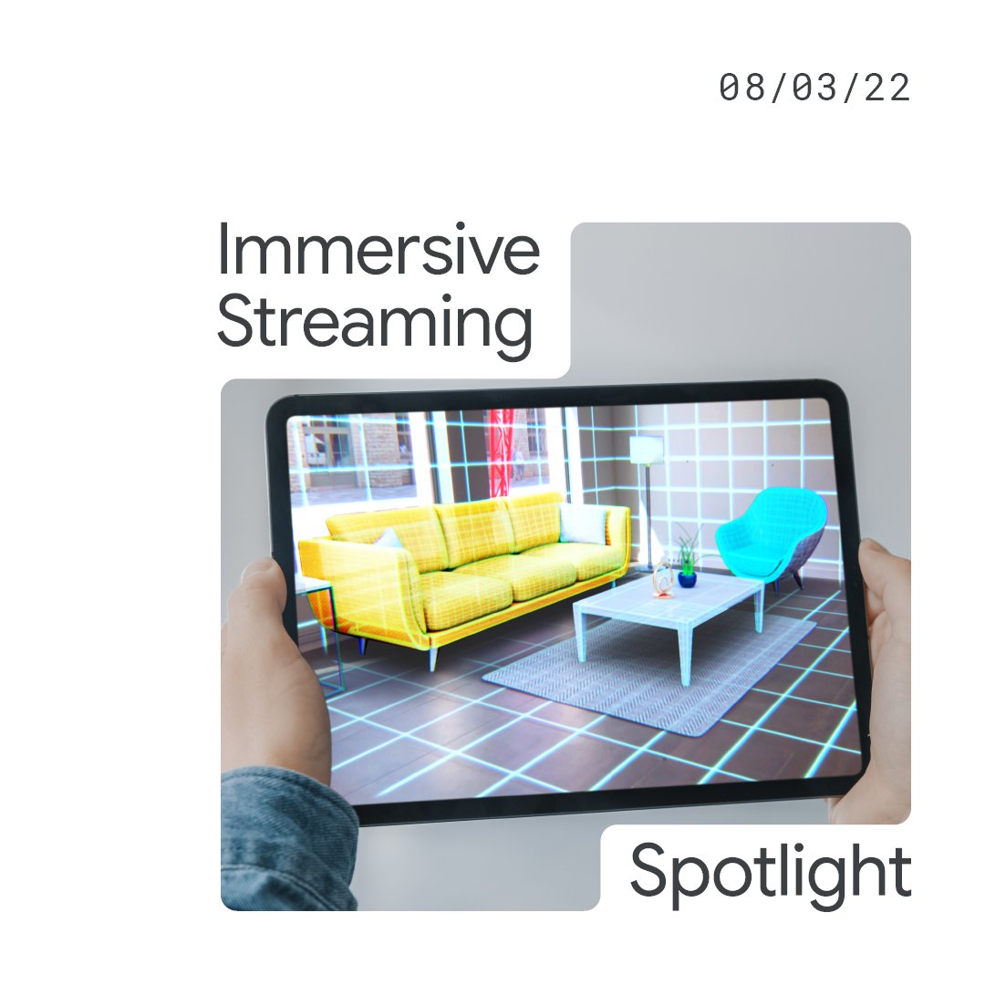 The Immersive Streaming #GoogleCloudSpotlight is live! https://t.co ...