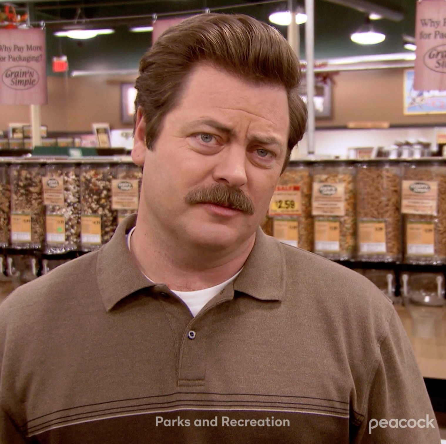 Ron Swanson Red Polo Shirt