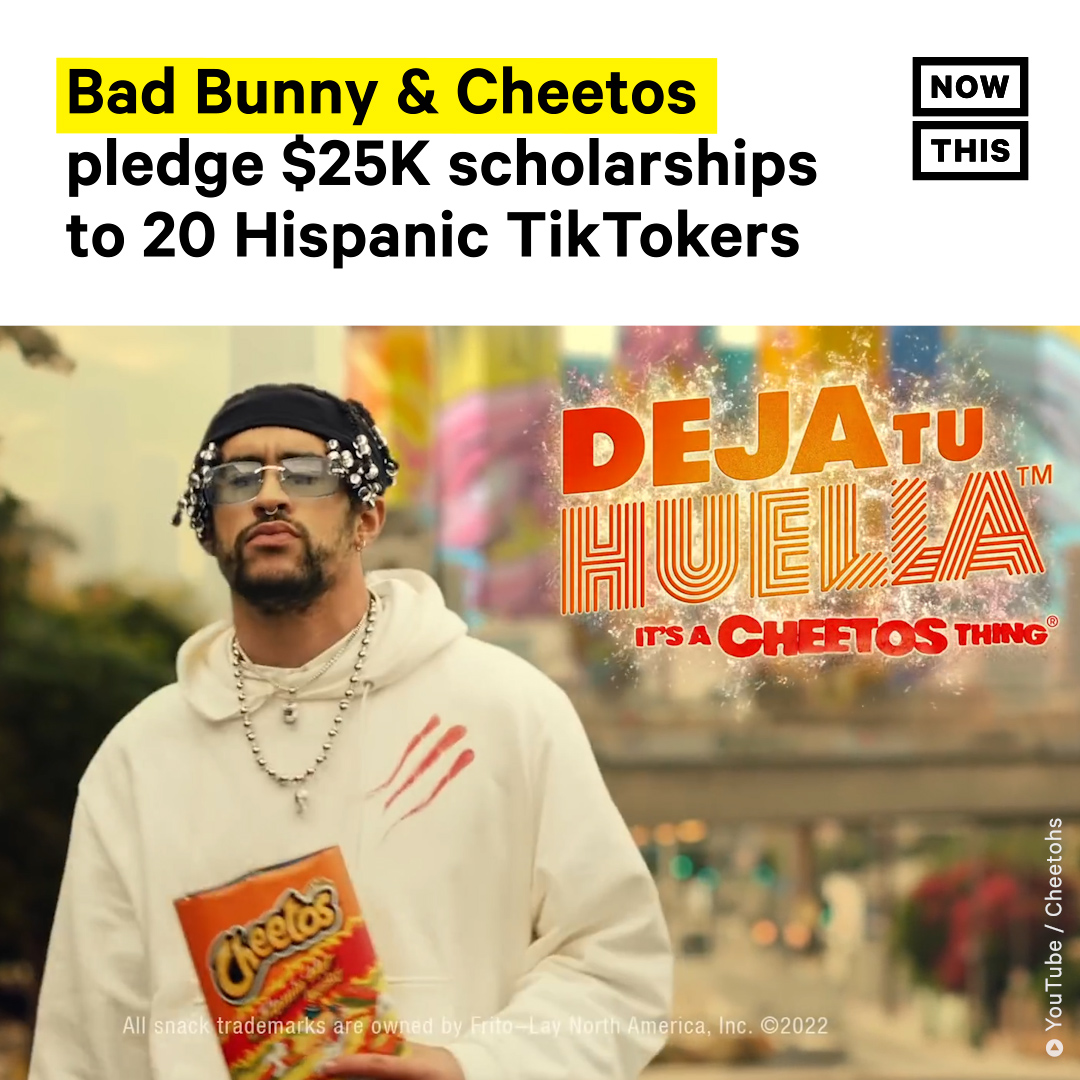 Bad Bunny is teaming up with Cheetos to award $25k to 20 different ...