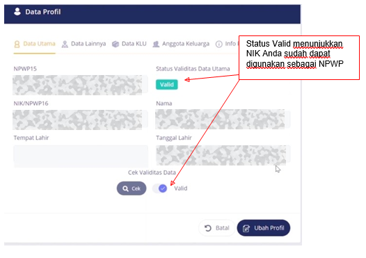 #PajakKitaUntukKita on Twitter: "Apabila pengecekan data NIK valid dan sesuai dengan sistem DJP ...