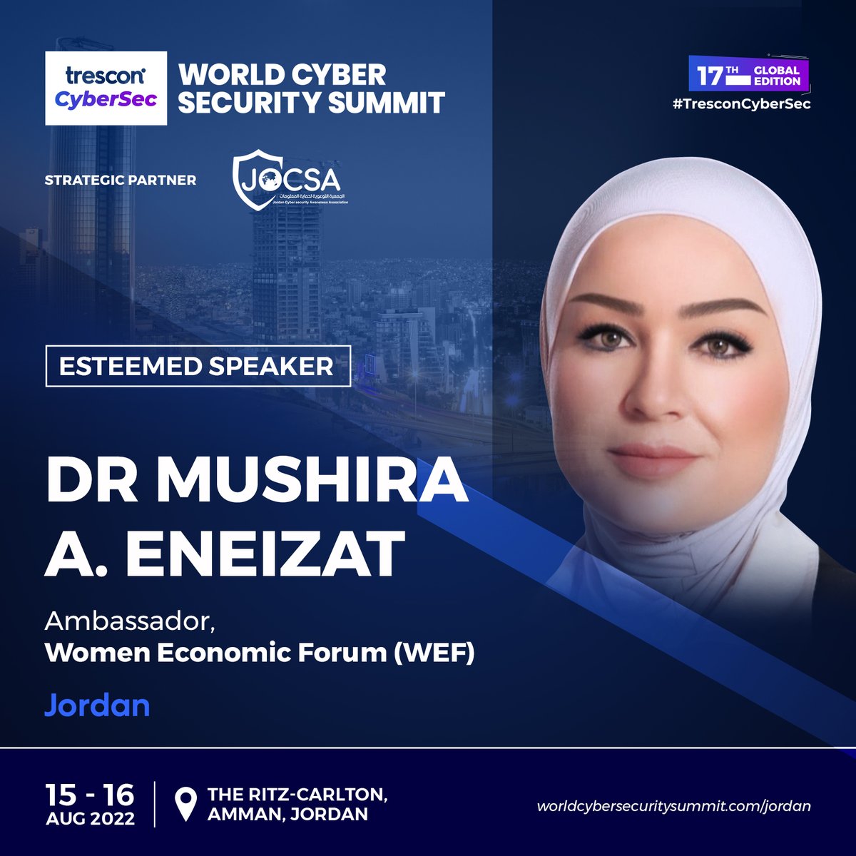 Trescon on Twitter: "Introducing Dr. @MushiraEneizat as a speaker at World Cyber Security Summit ...