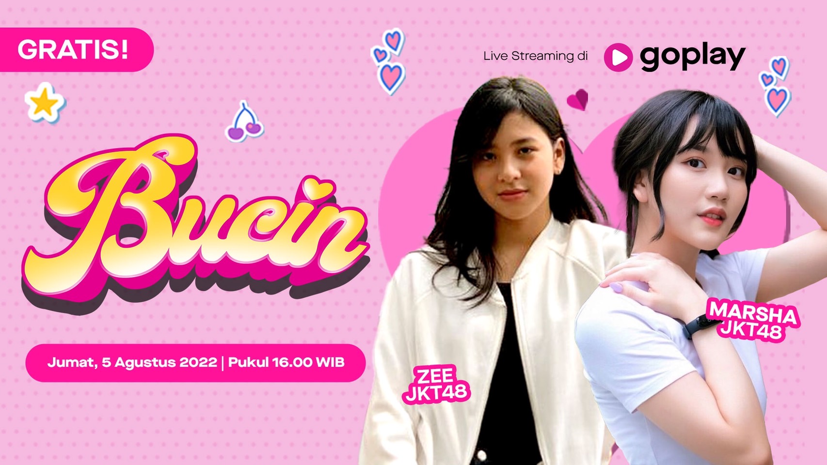 GoPlay Indonesia on Twitter: "Yang ditunggu-tunggu akhirnya dateng juga 😍 Waktunya nge-Bucin ...