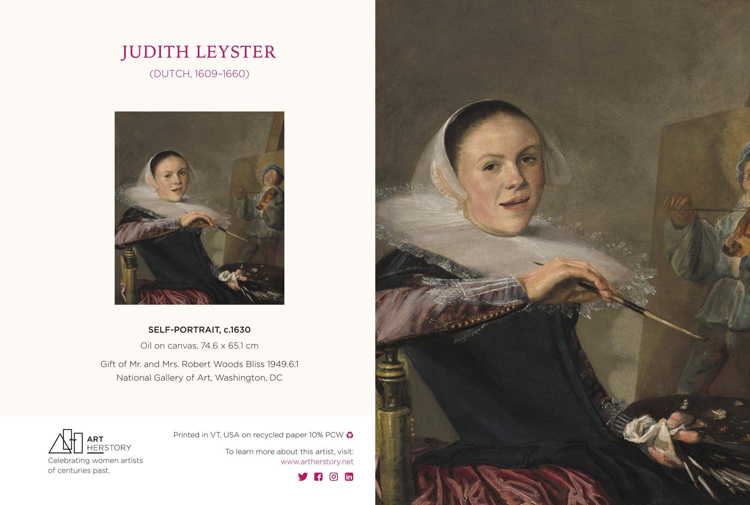 #WOMENSART on Twitter: "Dutch Golden Age painter Judith Leyster, Self ...