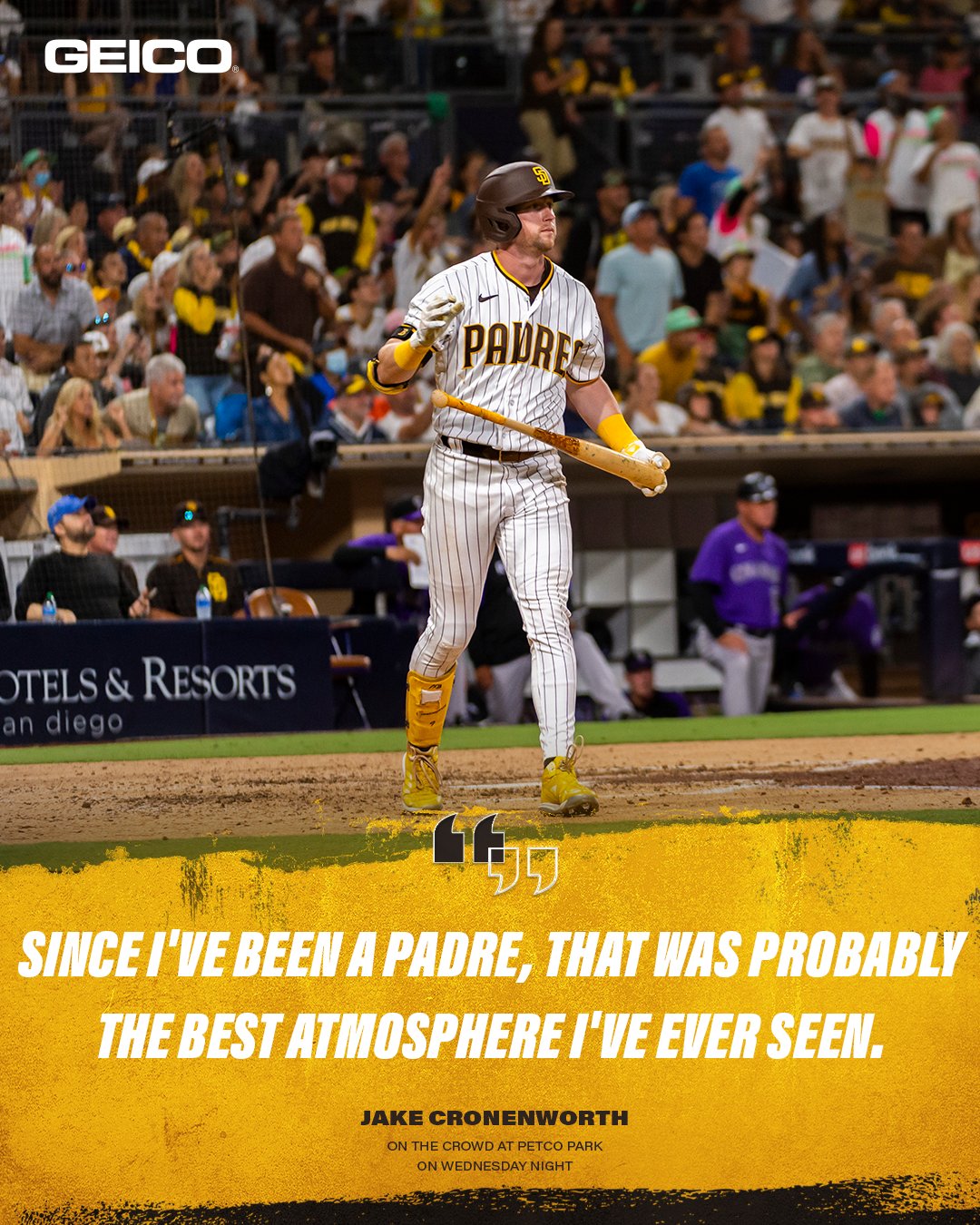 San Diego Padres on Twitter: "Jake heard y'all last night, let's keep that same energy. https ...