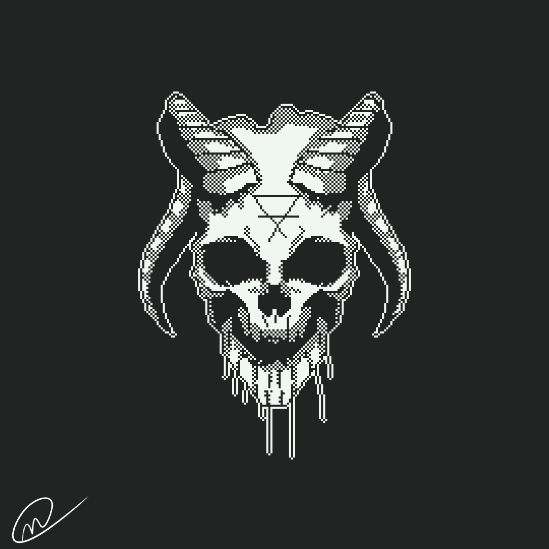 Evil Skull With Horns