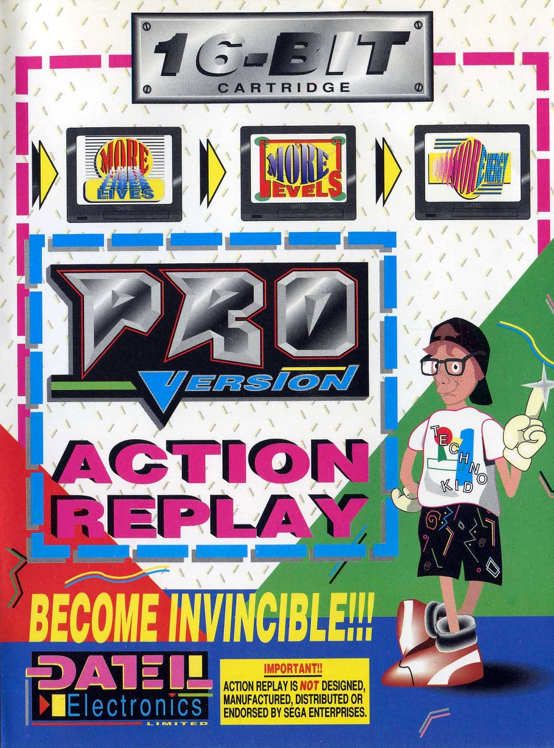Cool Box Art on Twitter: "Action Replay: Pro Version / Mega Drive / Datel Electronics / 1992 ...