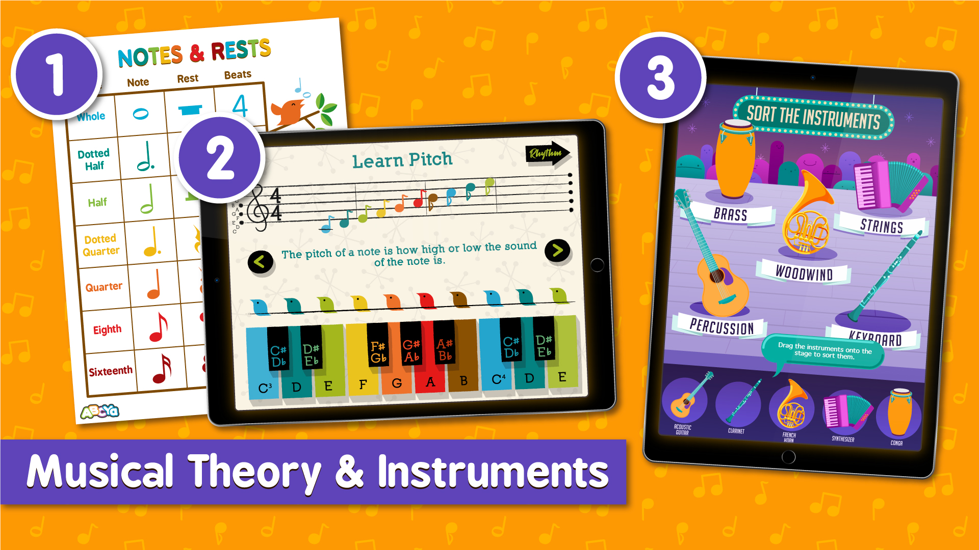 ABCya.com on Twitter: "Learn about rhythm, pitch, and musical ...