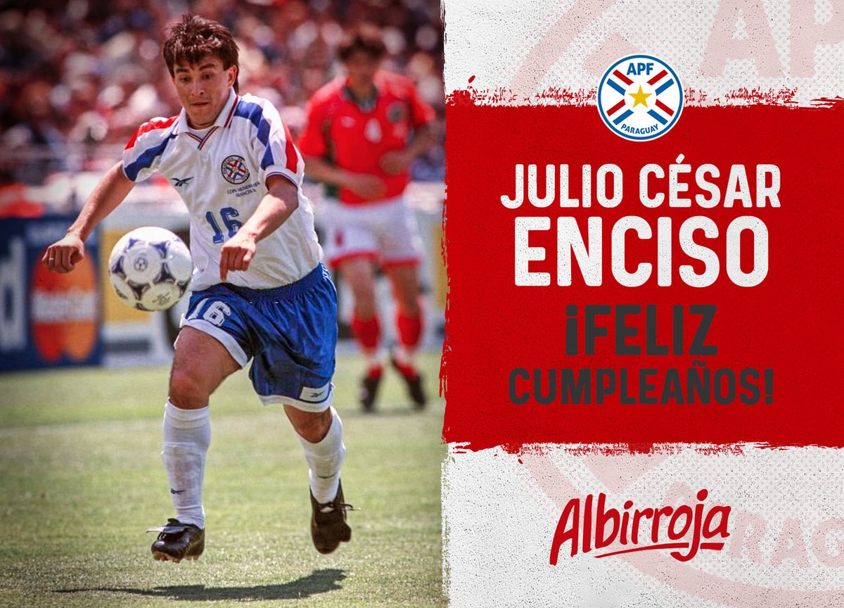 Saludamos al albirrojo Julio César Enciso en un día más que especial ...