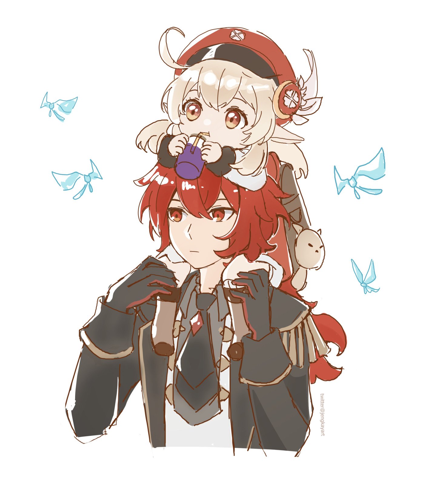 JengKay on Twitter: "diluc gege 🥺 #diluc #klee #genshinimpact https://t.co/qCBLly4Iba" / Twitter