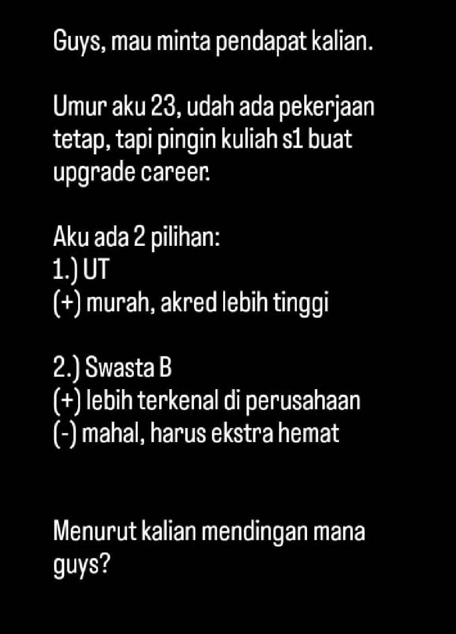 BACA RULES DI (bit.ly/worksfess) on Twitter: "Work! Boleh minta saran gaa menurut kalian gimana ...