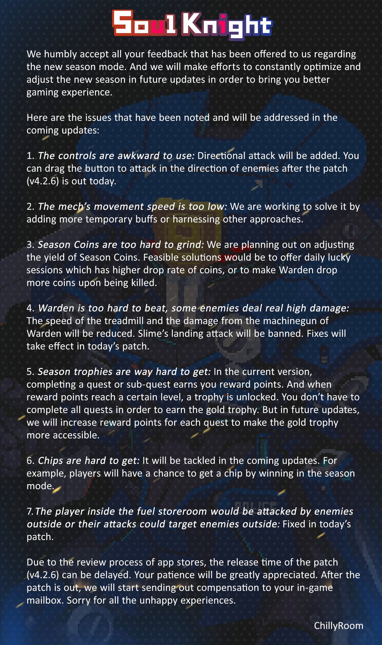 ChillyRoom | Xeno Command Nov. 9 on Twitter: "We will make efforts to constantly optimize and ...