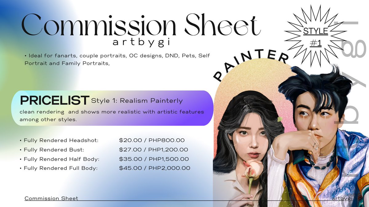gi ️commissions open! 💌 on Twitter: "i am an artist looking for some work and is open for art ...