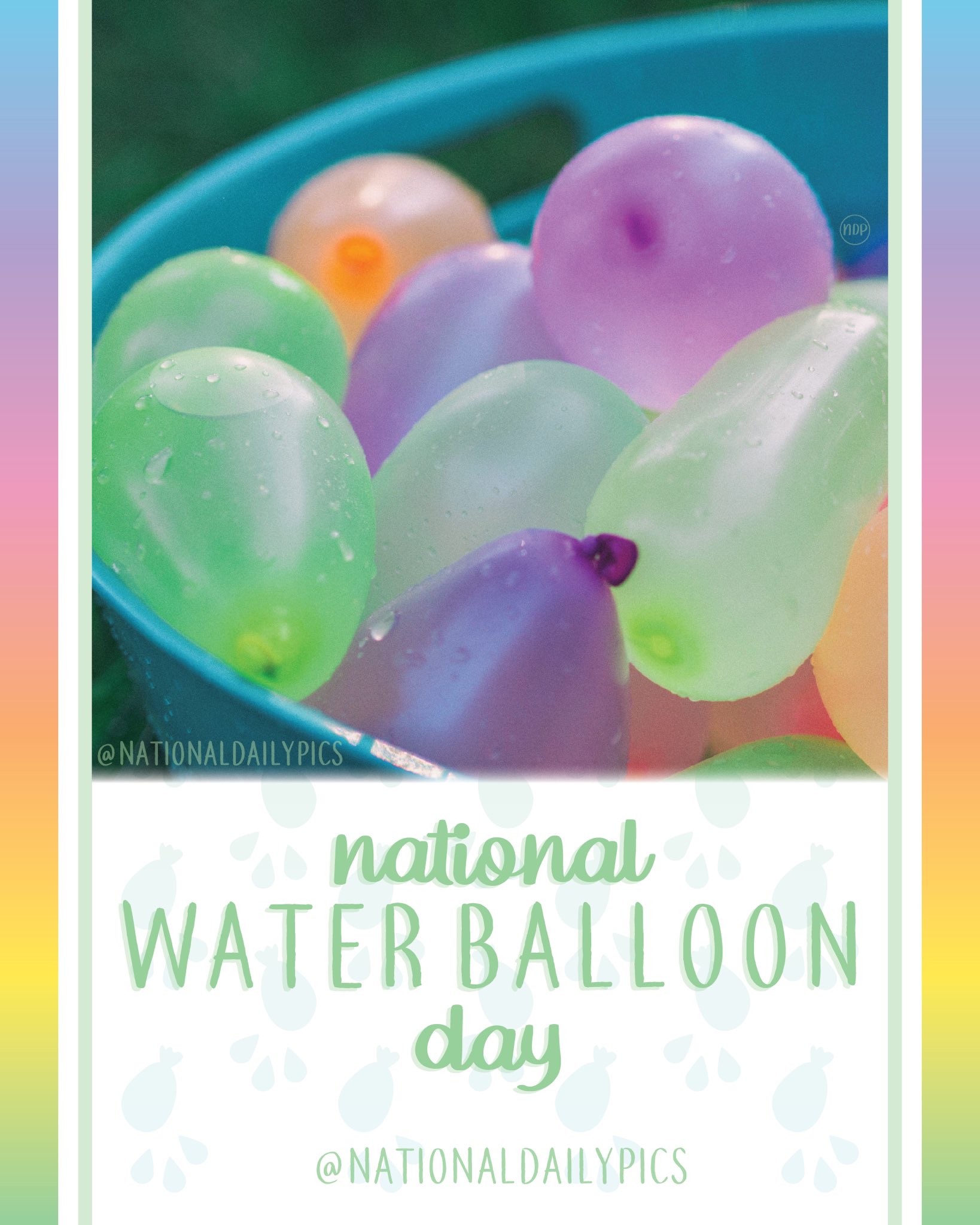 © National Daily Pics on Twitter: "Happy National Water Balloon Day! 🎈💦 ...
