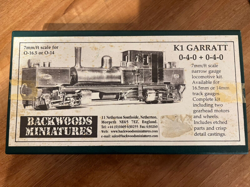HOe 009 9mm K1 GARRATT 0-4-0＋0-4-0 キット BACKWOODS MINIATURES - 鉄道模型