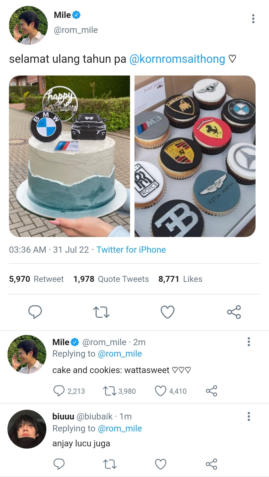 niunai nina nattawin on Twitter: "hbd papa https://t.co/FEzUr0MYX8" / Twitter