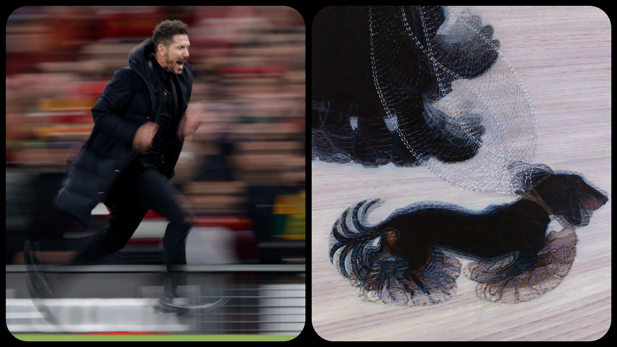 Balla Dynamism Of A Dog On A Leash