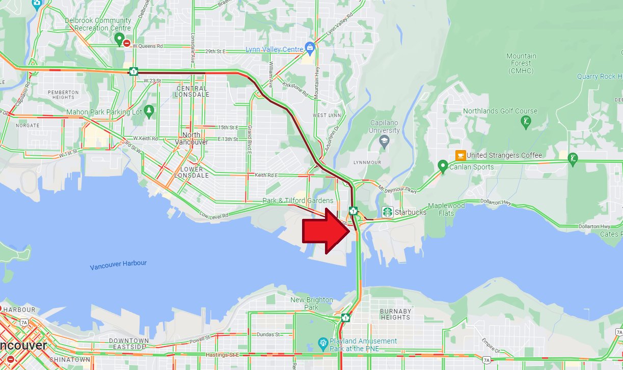 Citynews Vancouver Traffic On Twitter 2 39 Bchwy1 Lane Closure S