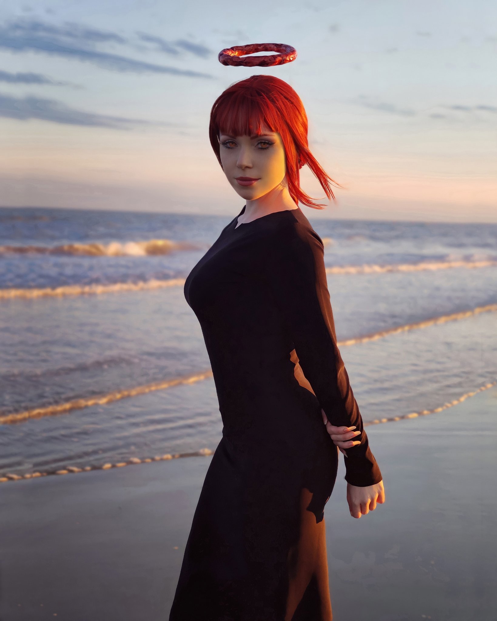 KuroMiketsu on Twitter: "to celebrate the new csm trailer here's my Makima at the beach cosplay ...