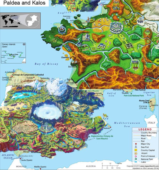Pokemon Kalos Map