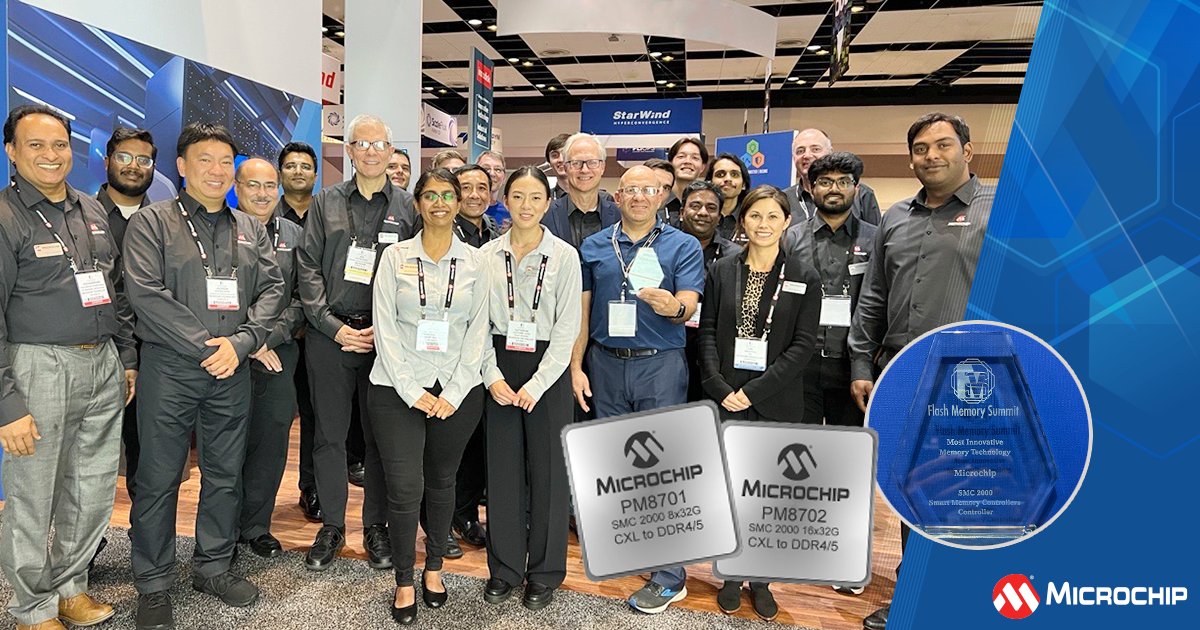 MicrochipTech on Twitter: "Our newest SMC 2000 CXL-based Smart Memory Controllers received the ...