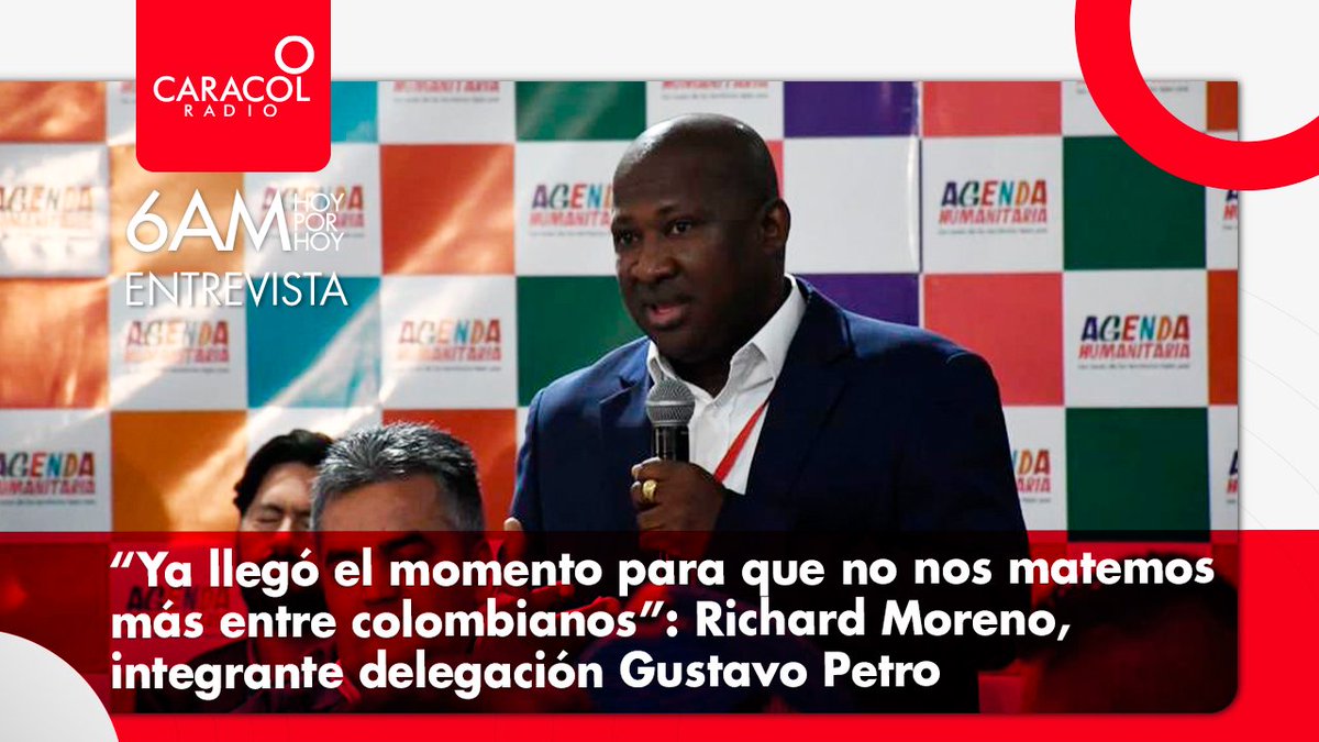 6AM | Richard Moreno, uno de los integrantes de la delegación del nuevo ...