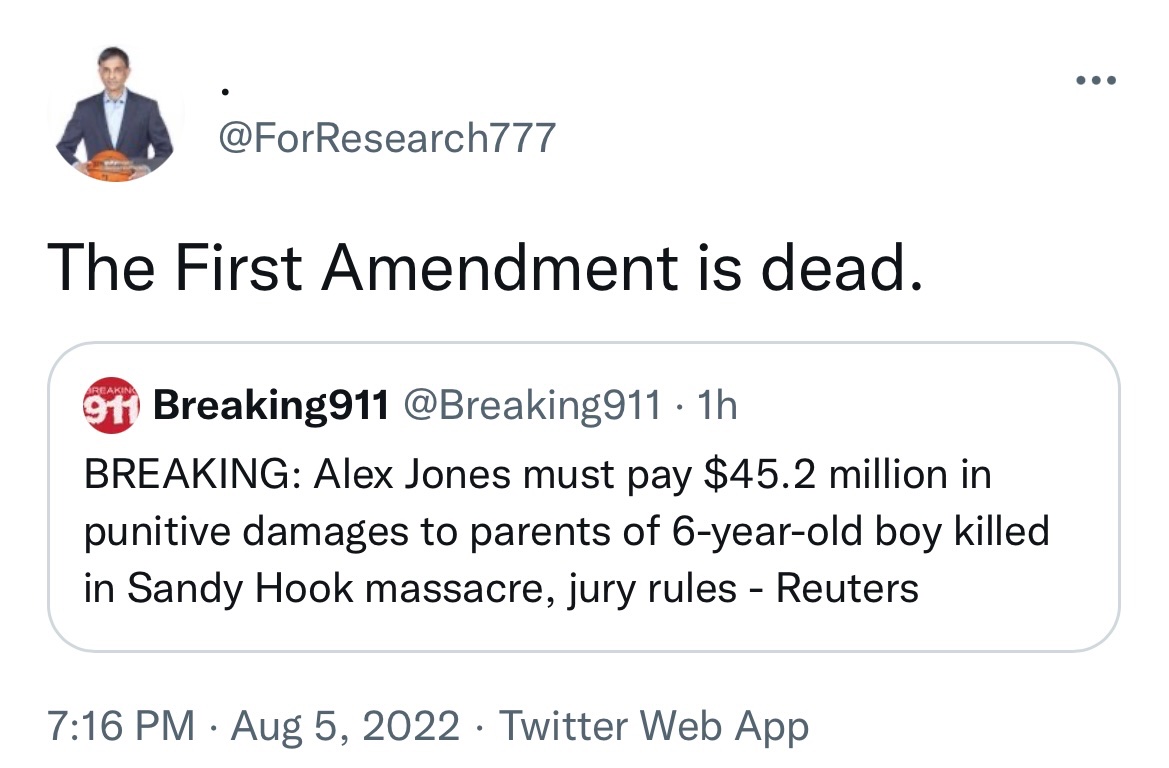 Elizabeth Grattan On Twitter Rt Usconst Amend I The Reports Of My