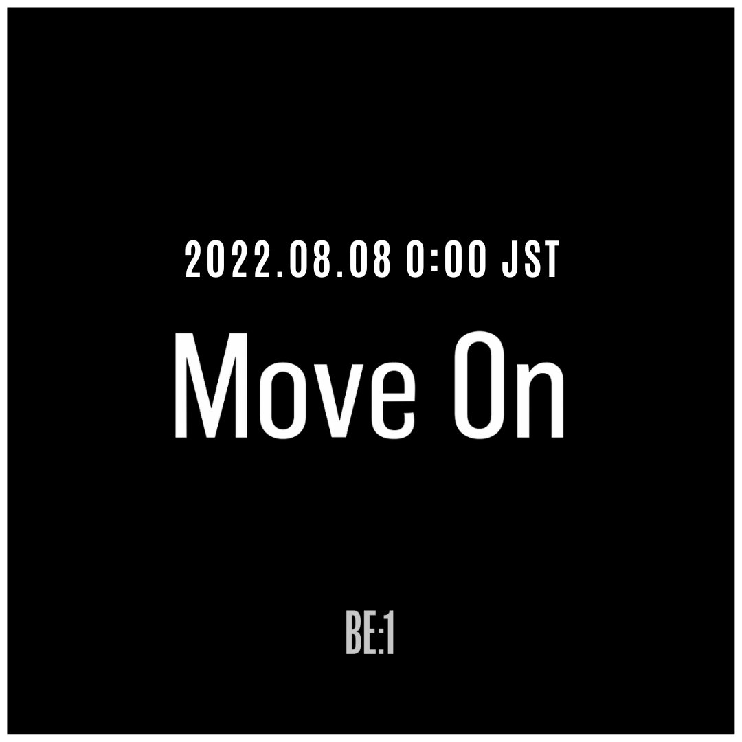BMSG Official on Twitter: "2022.08.08 0:00 BE:FIRST / Move On BE:FIRST 1st Album「BE:1」より先行配信リリース ...
