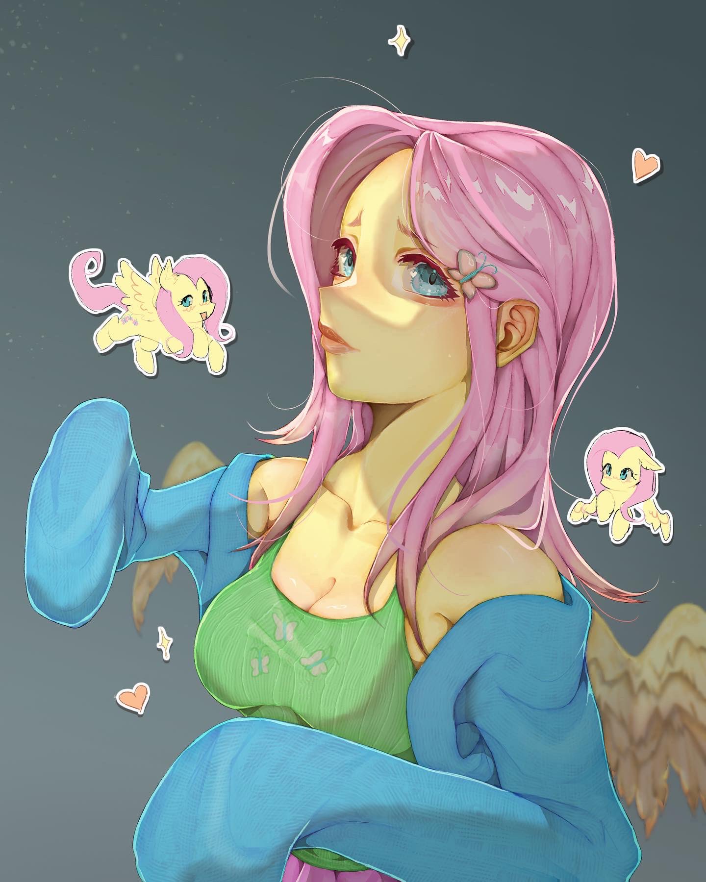 Mlp Human Fluttershy 🧚🏼♀ Art Human Fluttershy