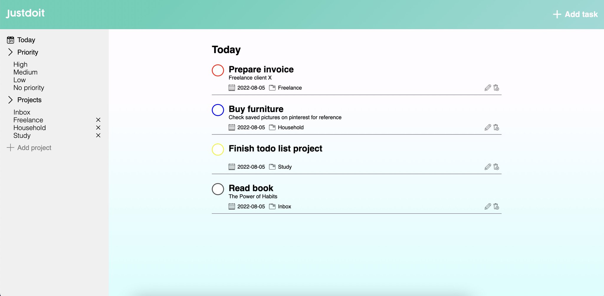 Lua on Twitter: "Day 39 of #100DaysOfCode : My todo list project is finally complete 🥳🚀 Feel ...