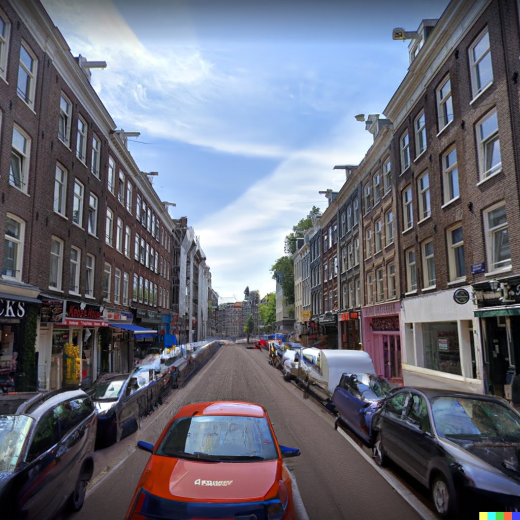 AI-generated street transformations on Twitter: "Ferdinand Bolstraat (Amsterdam, the Netherlands)"