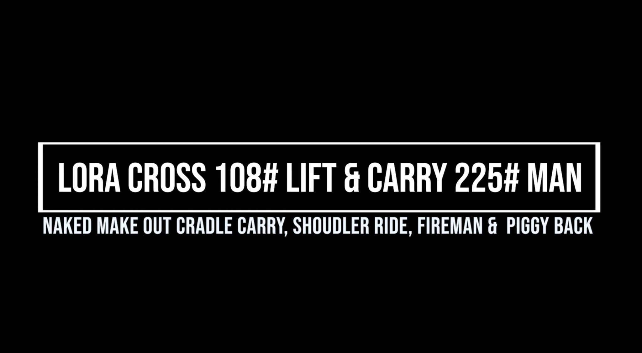 Lora Cross On Twitter Sold Again Lora Sensually Lifts And Carries