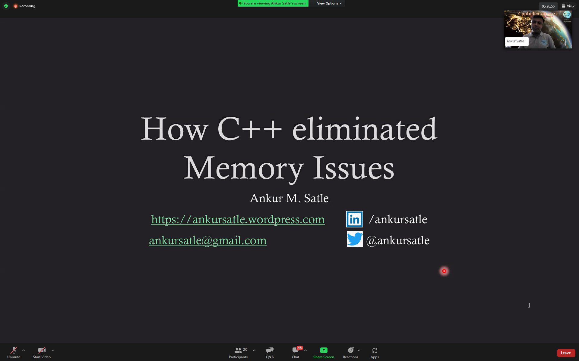 Cppindia On Twitter 🤩how C Eliminated Memory Issues By Ankursatle Is In Progress Gold 