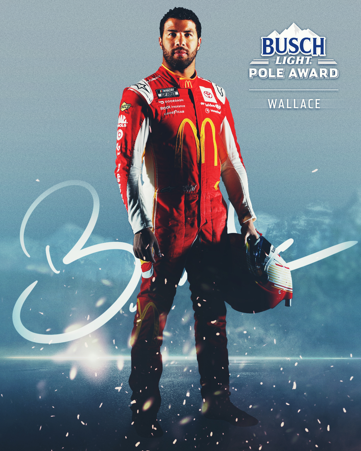 Nascar On Twitter Pedal Down Bubbawallace Wins The Buschlightpole