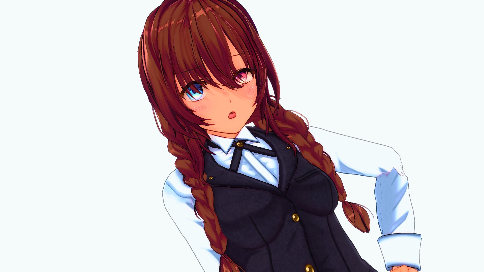 るな@COM3D2 on Twitter: "いろいろ弄って眺めて遊ぶターン 私はいつから三つ編みが好きだったのか私を三つ編み好きに落としたものが一体何だったのかを思い出せない #COM3D2 ...