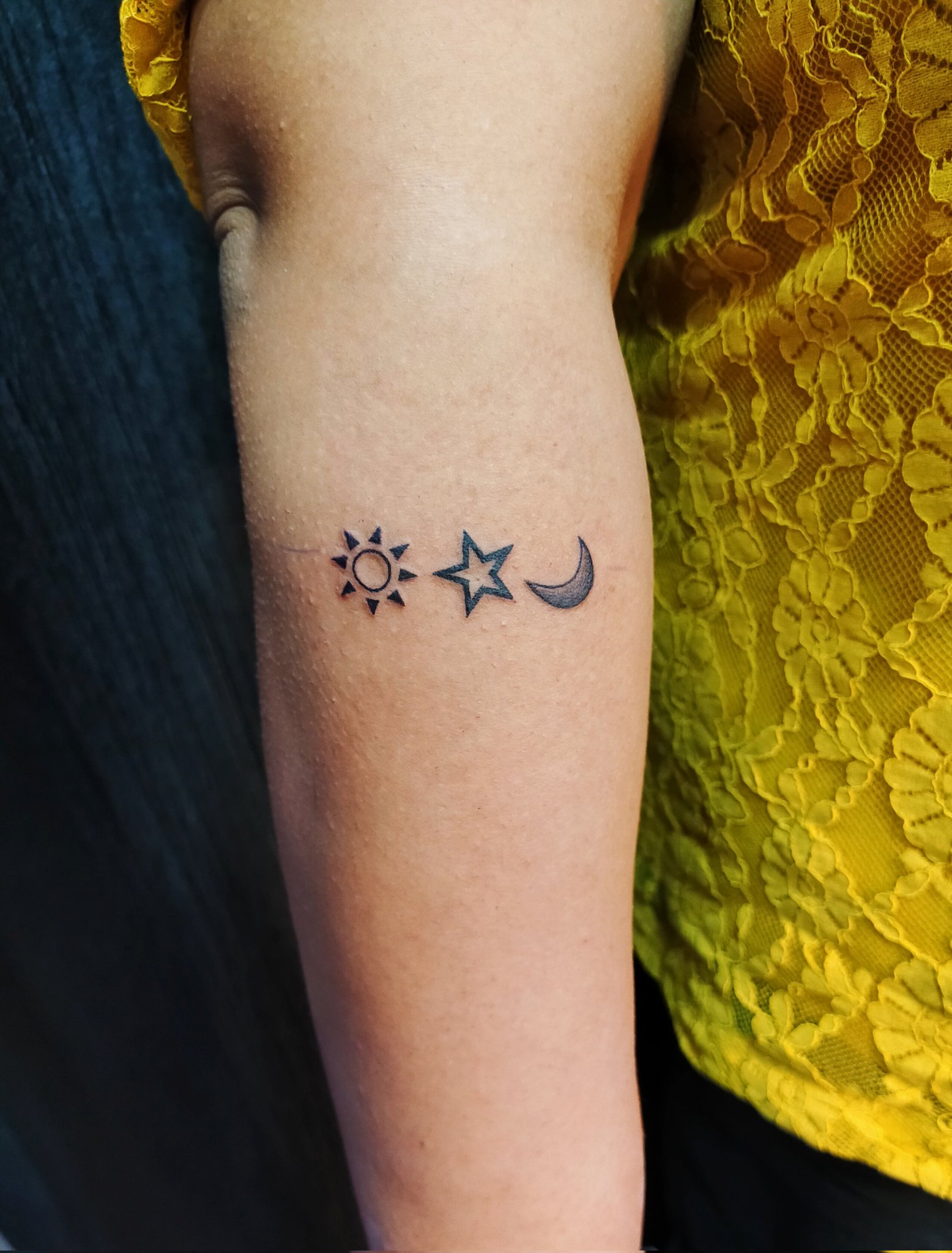 Star Tattoo Designs On Side