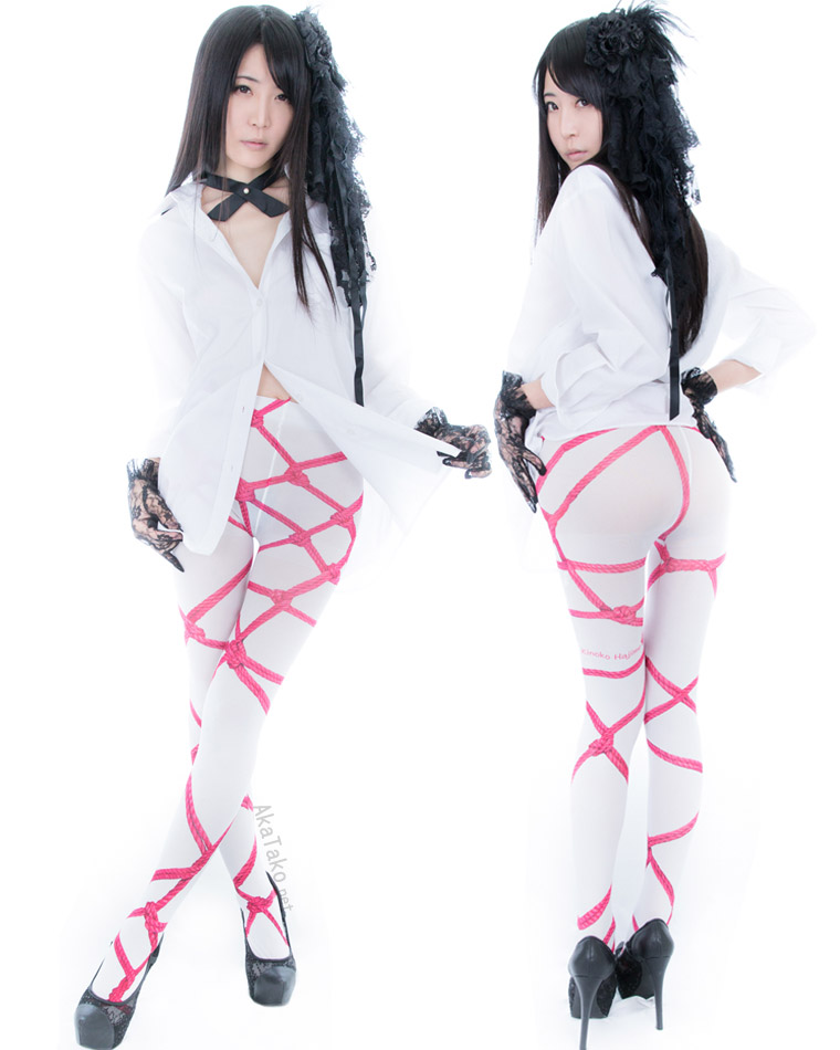 AkaTako on Twitter: "Hajime Kinoko shibari tights are available in 4 color combinations. Red ...