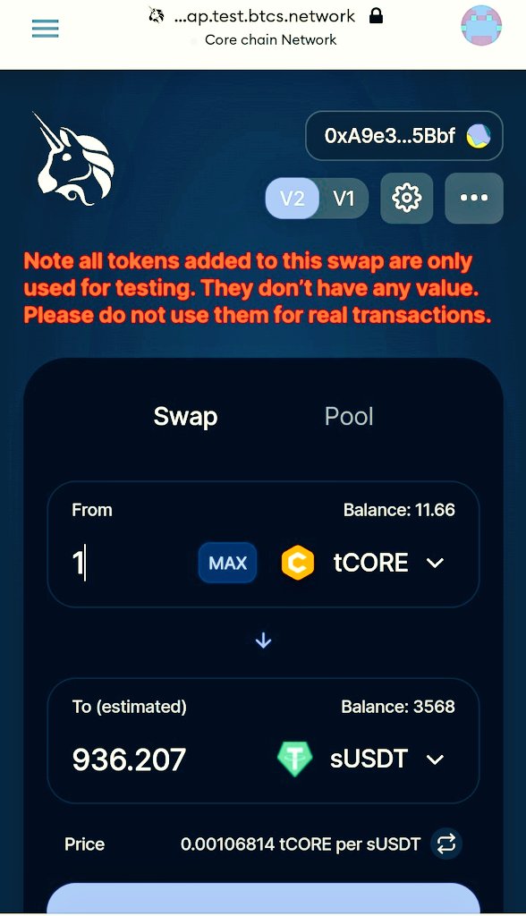 Core On Twitter 1 Tcore 811 919 Susdt Testnet Prize π The Price