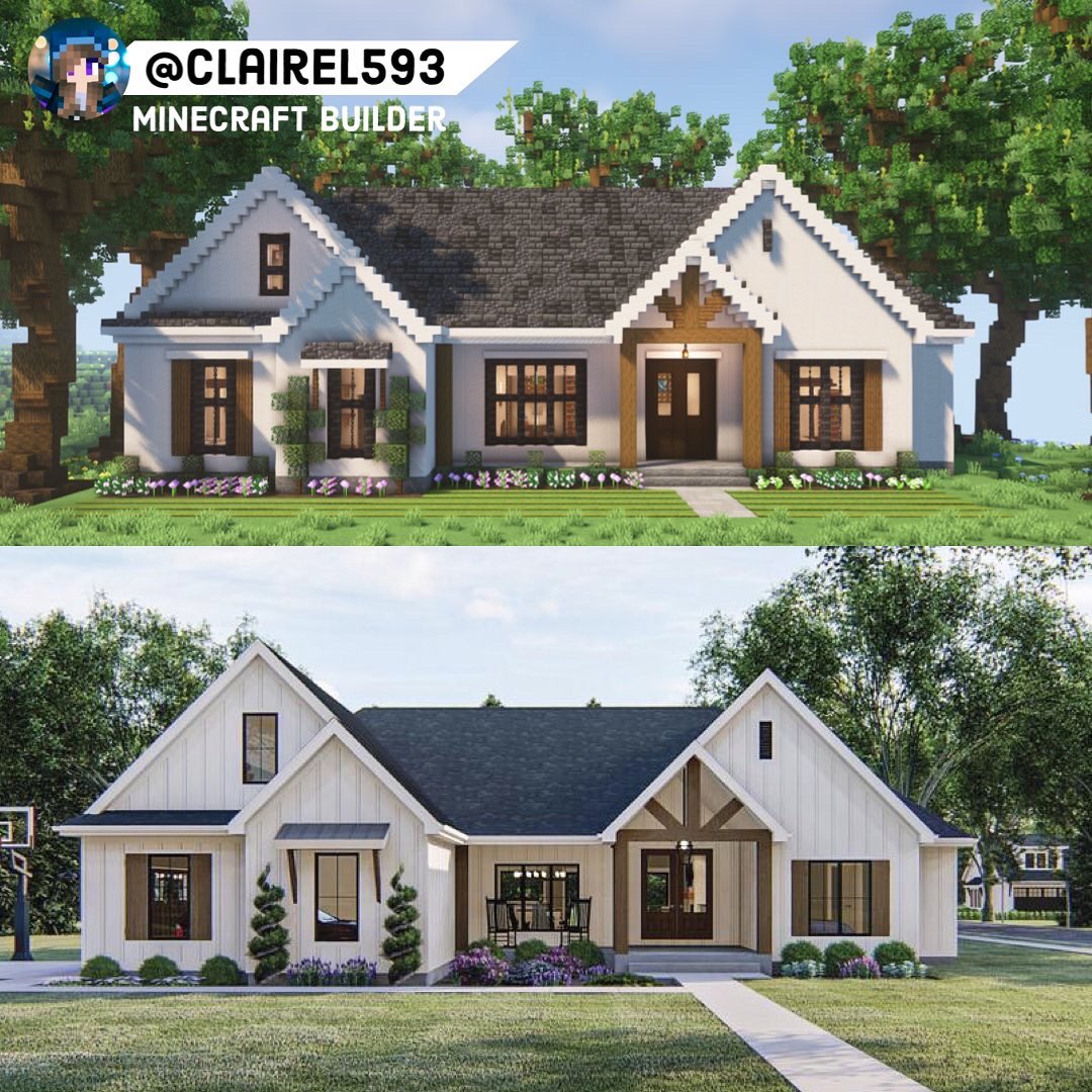 Minecraft Modern Farmhouse